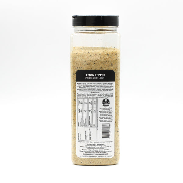 Sazonador Pimienta Limón/ Lemon Pepper 680,4 gr – Casta Gourmet