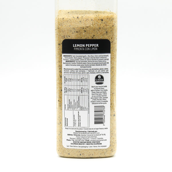 Sazonador Pimienta Limón/ Lemon Pepper 680,4 gr – Casta Gourmet