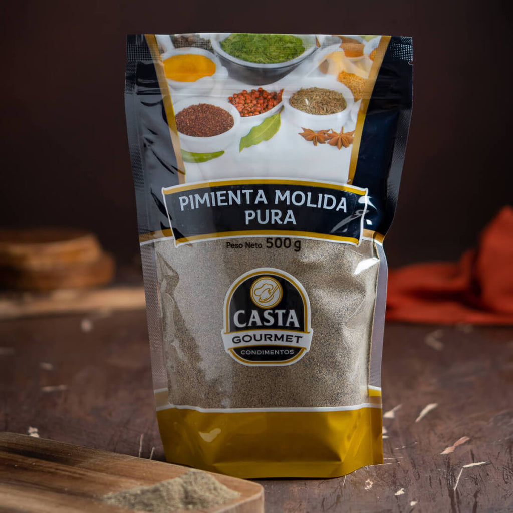 Pimienta Negra Molida 100% Pura 500 gr – Casta Gourmet